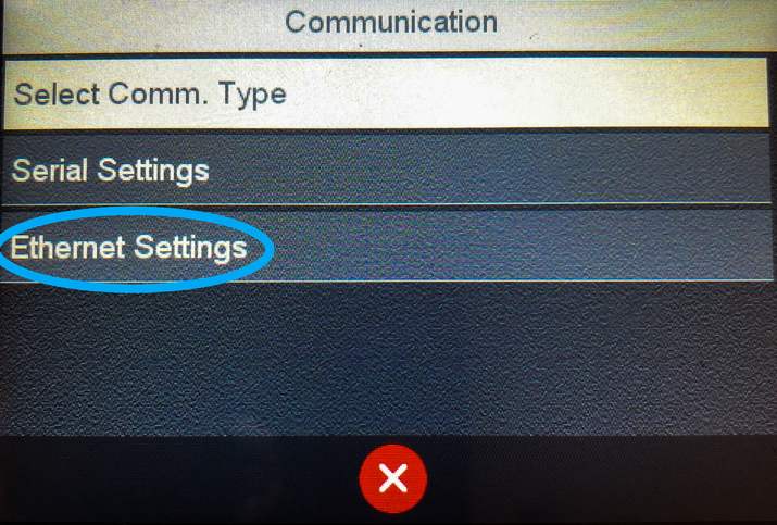 Ethernet Settings