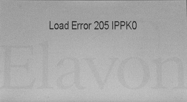 Load Error 205 IPPK0 screen